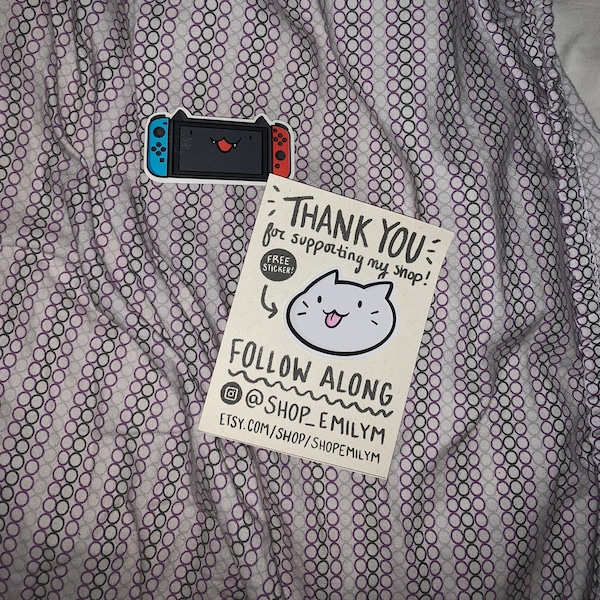 Video Game Cat Vinyl Sticker | Kawaii Cat | Gamer Gift | Mini Cat ...