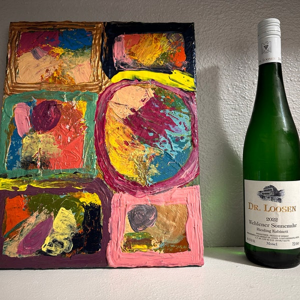 Conjunctions Maximalist Original Lyrical Abstract Acrylic on Canvas ...