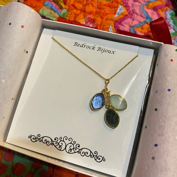 Birthstone Necklace Personalized Gift for Wife Custom Mothers Necklace ...