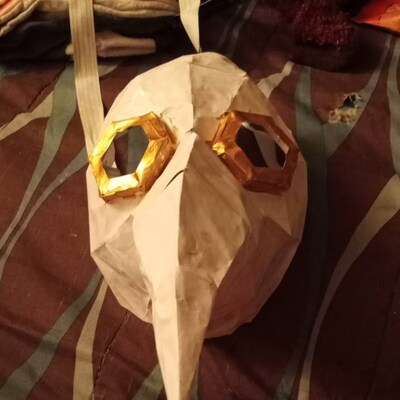 Plague Doctor Mask DIY Paper Mask, Printable Template, Papercraft, 3D ...
