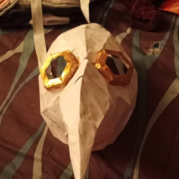 Plague Doctor Mask | DIY Paper Mask, Printable Template, Papercraft, 3D ...