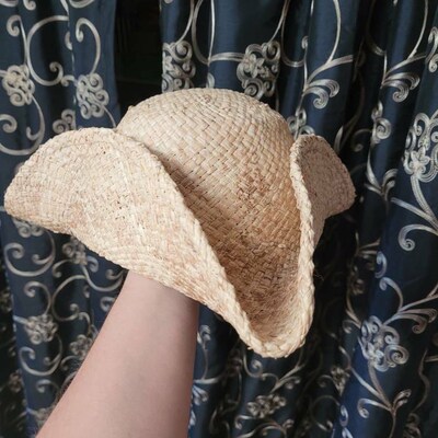 Tricorn Natural Straw,tricorne Hat,tricorne Hat,pirate Hat,period Hat ...