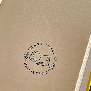 Book Embosser Custom Monogram Initials Personal Design Custom Requests ...