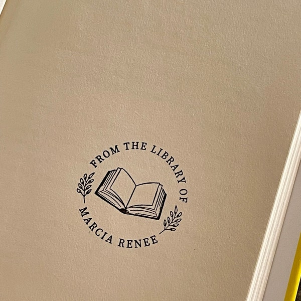 Skeleton, Flowers, Books, Sunflowers Custom Book Embosser Personalized ...