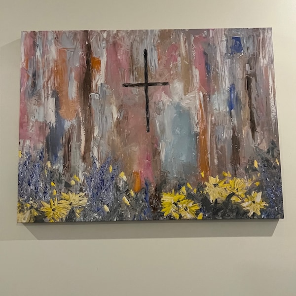 Catholic Art Wall, Jesus Painting, Catholic Art Prints, Abstract ...