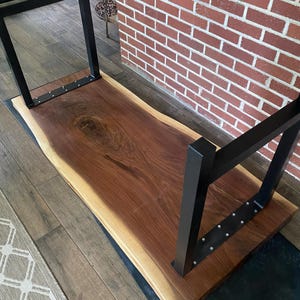 Steel Metal Table Legs pair Farmhouse Rustic Rusted End Facing Channels ...