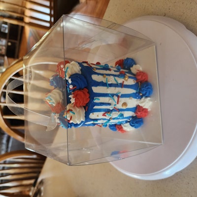 6 Sets Cake Flower Christmas Gift Boxes With Clear Mini Cake - Etsy