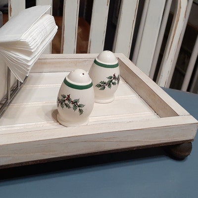 Mid Size Rustic Table Tray With Feet Coffee Table Decor Coffee Bar - Etsy