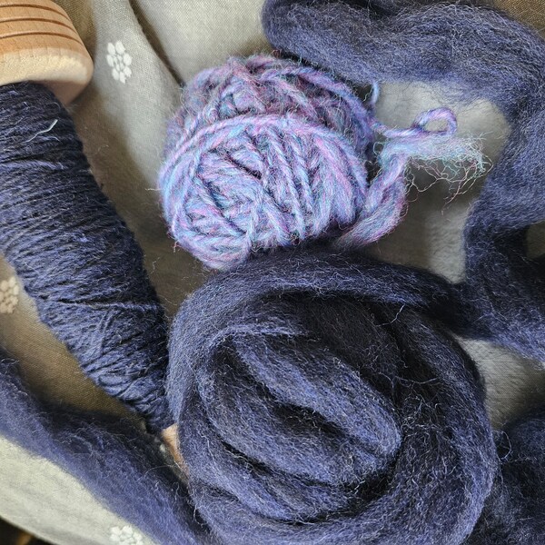 Drop Spindle Kit for Beginner W/ Fiber Top Whorl Handspinning Spindling ...