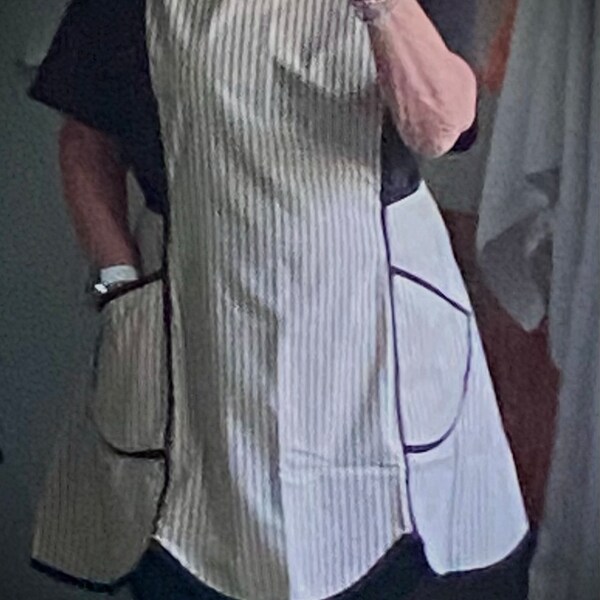 Plus Size Apron, Pinafore Apron, Old Fashioned Apron, Cross Over Apron ...