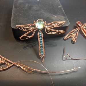 Wire Wrap, Weaving Tutorial, Pattern by Wirearttutorials: Dragonfly Animal Pendant, DIY Jewelry ...