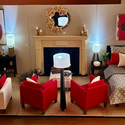 Japanese Miniature Room Backdrop Dollhouse Corner Box Doll Photography ...