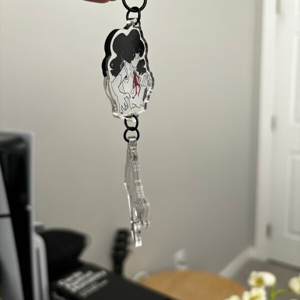 Split Girl Linked Keychain! - Etsy