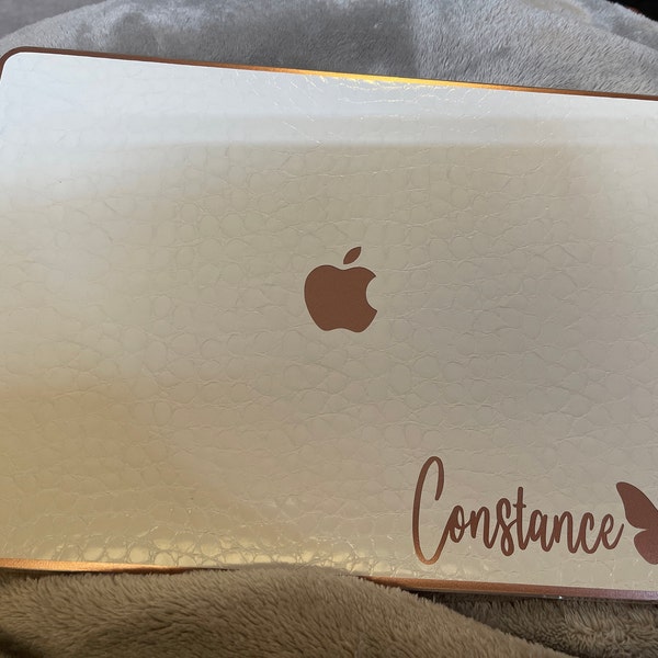 New MacBook M1, M2 Air, M1 Max MacBook Pro Black Leather Satin Gold ...