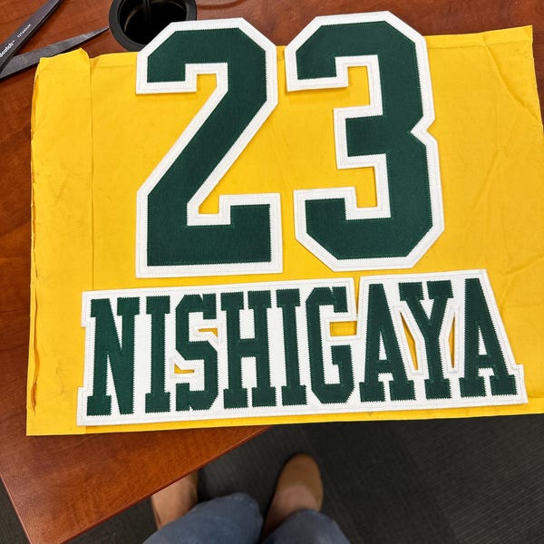 Varsity Font Letter 8 Inch Twill Patch With Embroidered Edge - Etsy