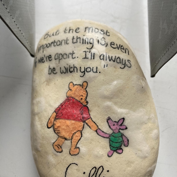 Grave Decoration Winnie the Pooh Quotes Stone Colleagues Leaving Gift ...