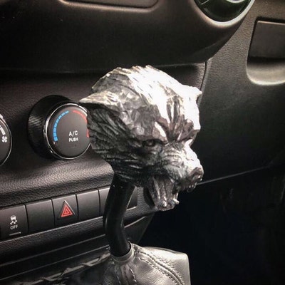 Black Wolf Gearshift Knob or Walkingstick Head - Etsy