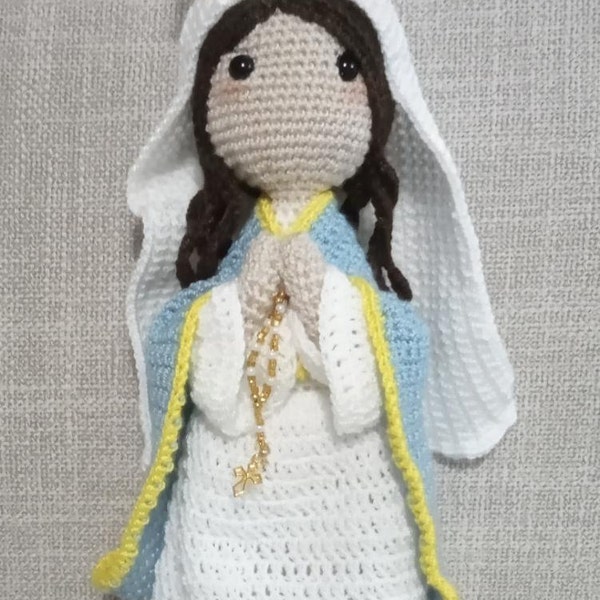 PATTERN: Blessed Virgin Mary Crochet Amigurumi, Virgin Mary Amigurumi ...