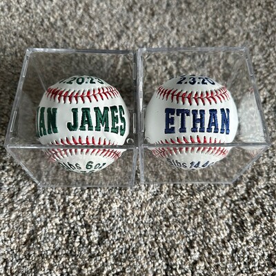 Custom Embroidered Baseballs - Etsy