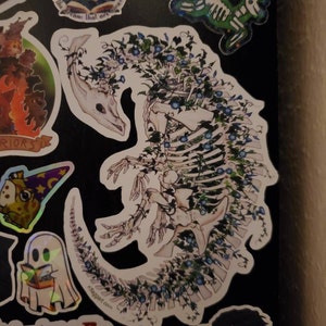 Prehistoric Bones Sticker Pack mosasaurus, Plesiosaurus, Swordfish Set ...