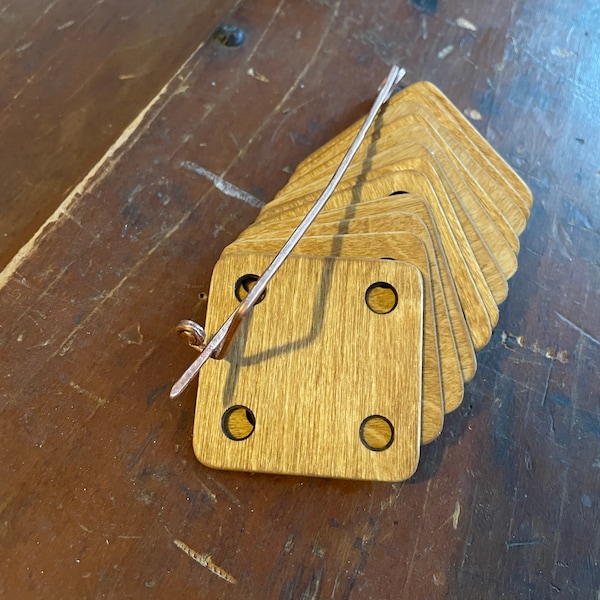 Weaving Tablets, 1,5 Mm Tablet Weaving Cards, Wooden Tablet Weaving ...