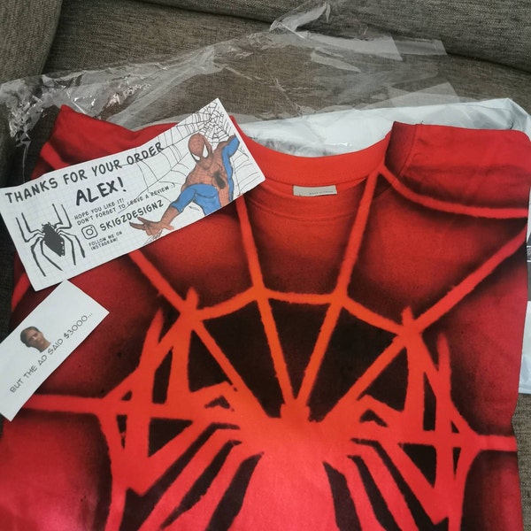 The Human Spider Shirt - Sam Raimi (spider Man 2002 Movie) Tobey ...