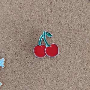 Cherry Hard Enamel Pin Badge, a Fruity Little Pin... - Etsy