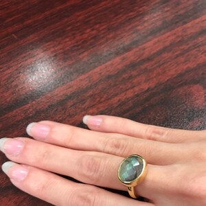 Red Ruby Gold Bezel Ring Ruby Statement Ring Gold Bezel Stack Ring Chunky Gemstone Ring July ...