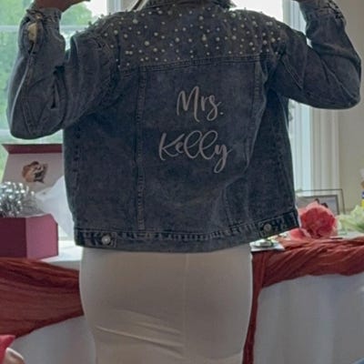 Embroidered Bride Denim Jacket, Bride Jean Jacket, Future Mrs Jacket ...
