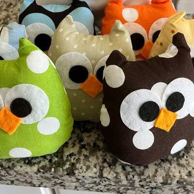 Lovely Plush Mini Owl, Choose Any Color - Etsy