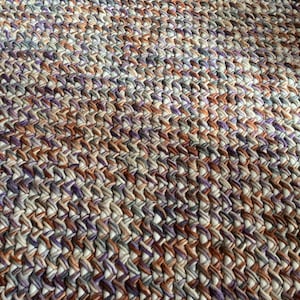 Multi Chindi Striped Jute Rag Rug Handcrafted Sustainable Home Decor ...