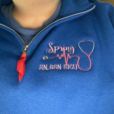 Full Zip Vet Tech Jacket With Sleeve, Vet Assistant Hoodie With Pockets ...