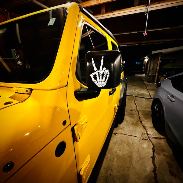 Skeleton Peace Sign Vinyl Decal, Peace Sign Sticker, Peace Sign Decal ...