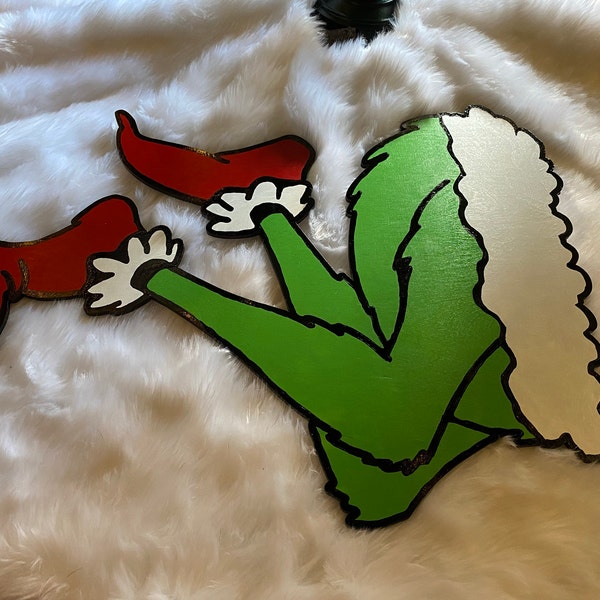 Grinch Legs | Stuck in Tree | Multiple Sizes | Laser Cut Shapes ...
