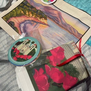 Ritz-carlton Bacara Santa Barbara Bluffs Watercolor Greeting Card Blank ...