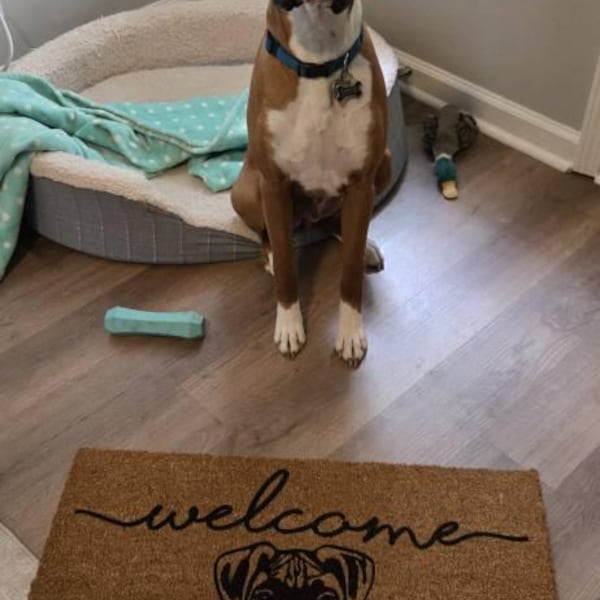 Aztec Pattern Welcome Mat | Tribal Design Doormat | Boho Entrance Rug ...