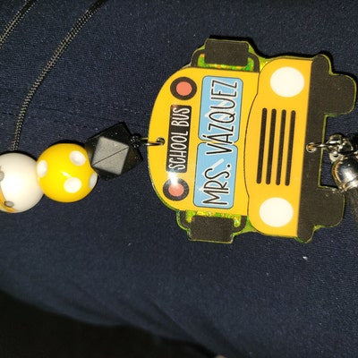 School Bus Badge Reelinterchangeablebus Driver Badge - Etsy