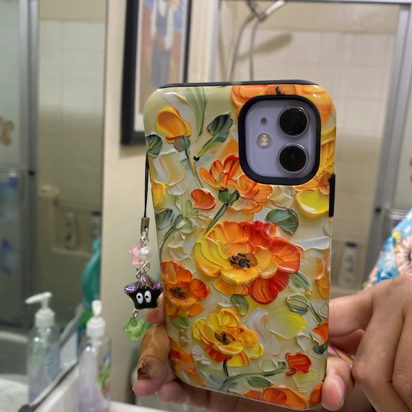 Stained Glass Marygold Phone Case Mosaic Wildflower Summer Phonecase ...