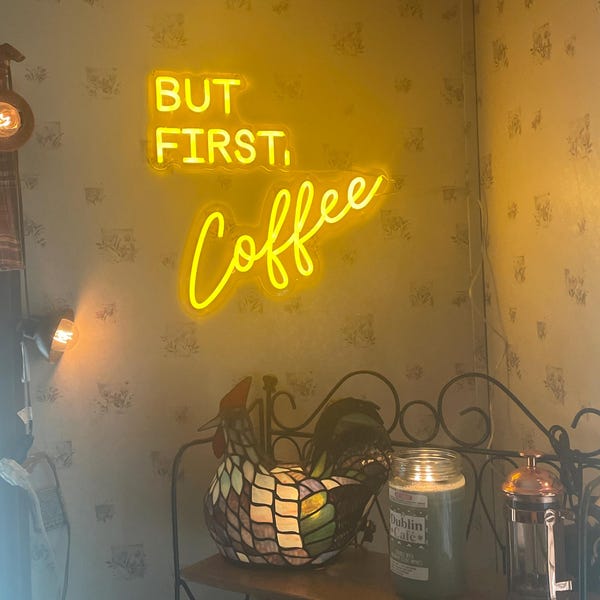 But First Coffee Neon Sign,cafe Neon Decoration,cafe Bar Decor,coffee ...