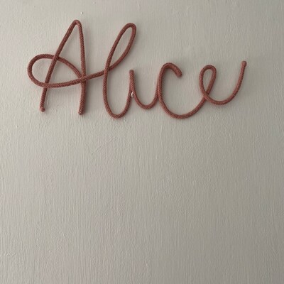 Custom Wooly Words Wire Art Kids Decor Colourful Words Childrens ...