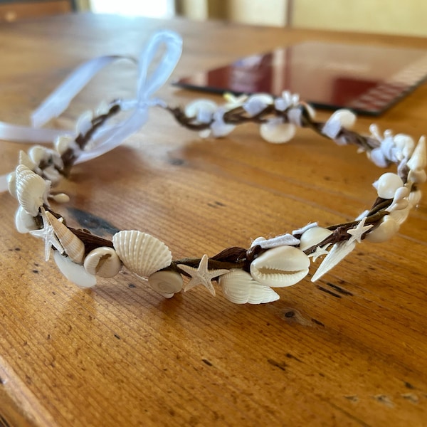 Simple White Bridal Flower Crown, Wedding Wreaths Tiaras, White Floral ...