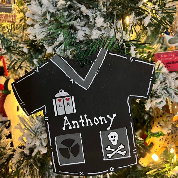 Personalized Wooden Crayon Pencil Winter Tree Ornament - Your Name ...