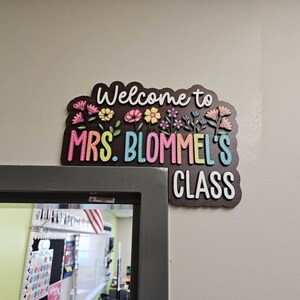 Disco Classroom Door Sign, Groovy Teacher Door Hanger, Back to School ...