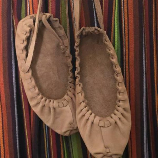 Handmade Leather Shoes Light Brown - PASTALAS, Viking Shoes, Celtic ...