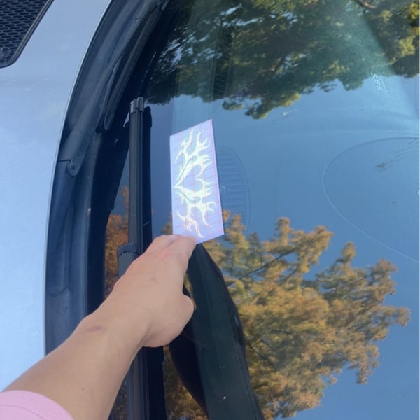 Car Tramp Stamp Vinyl Decal | Rearview Mirror Window Bumper Sticker ...