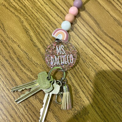 Groovy Sparkly Lanyard Personalized Lanyard for Badge 80's Lanyard ...