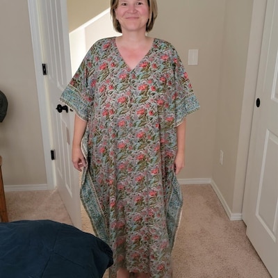Caftan Dress, Plus Size Caftan, Kaftan Dress, Kimono, Cotton Caftan, Cotton Kaftan, Kaftan Maxi ...
