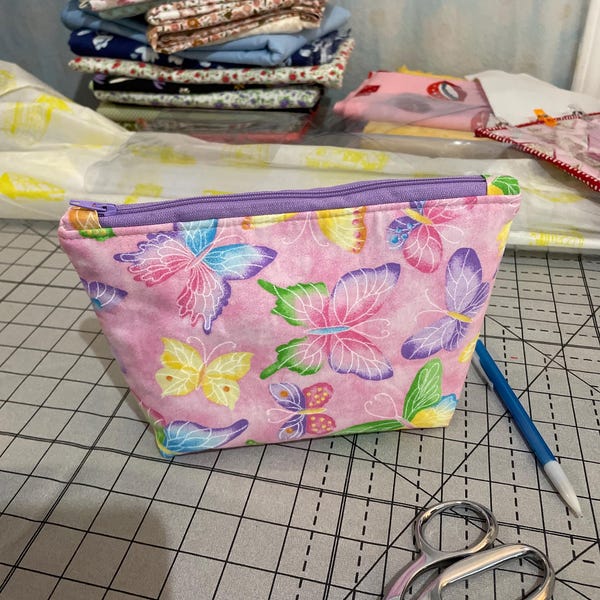 Quick Pouch PDF Sewing Pattern, Beginner Pouch Sewing Pattern, Front ...