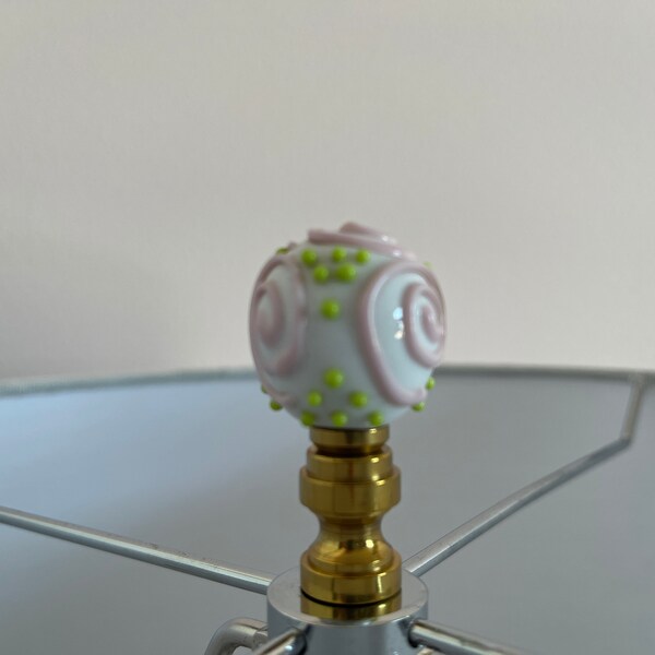 Finials for Lamp Shades - Handmade Glass Fish Lamp Finials -cobalt Blue ...