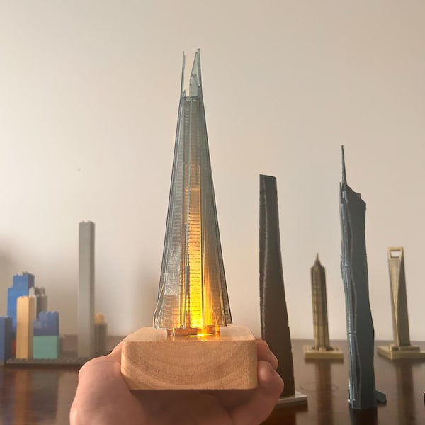 The Shard Scale Model Architectural Illuminated Desk Light |made-to ...
